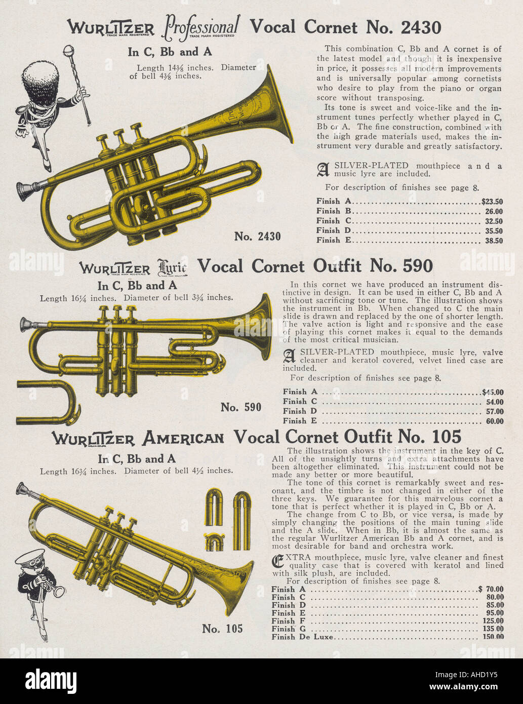 Types Of Cornets