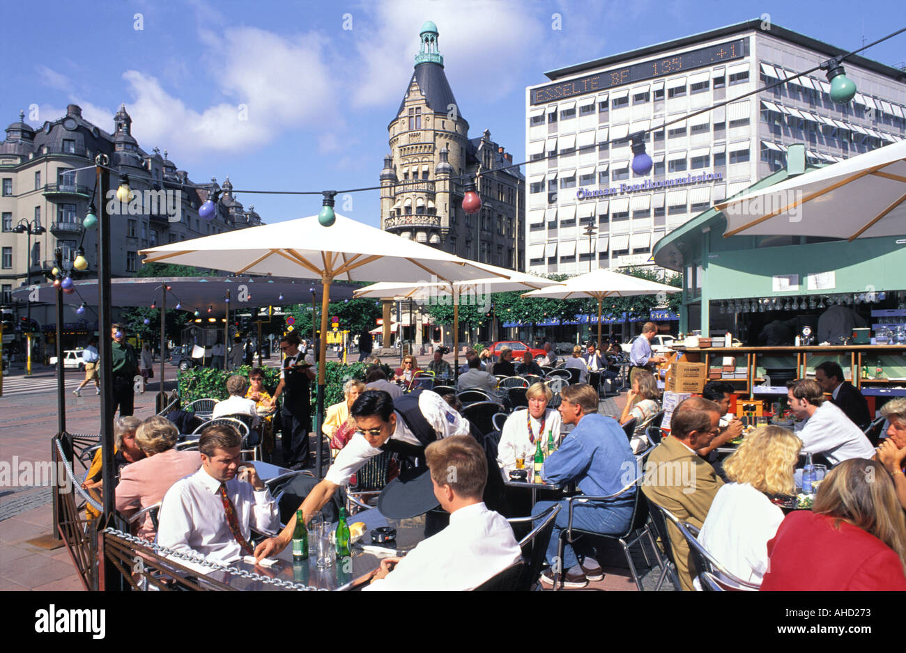 SWEDEN STOCKHOLM CAFE AT STUREPLAN SQUARE Stock Photo - Alamy