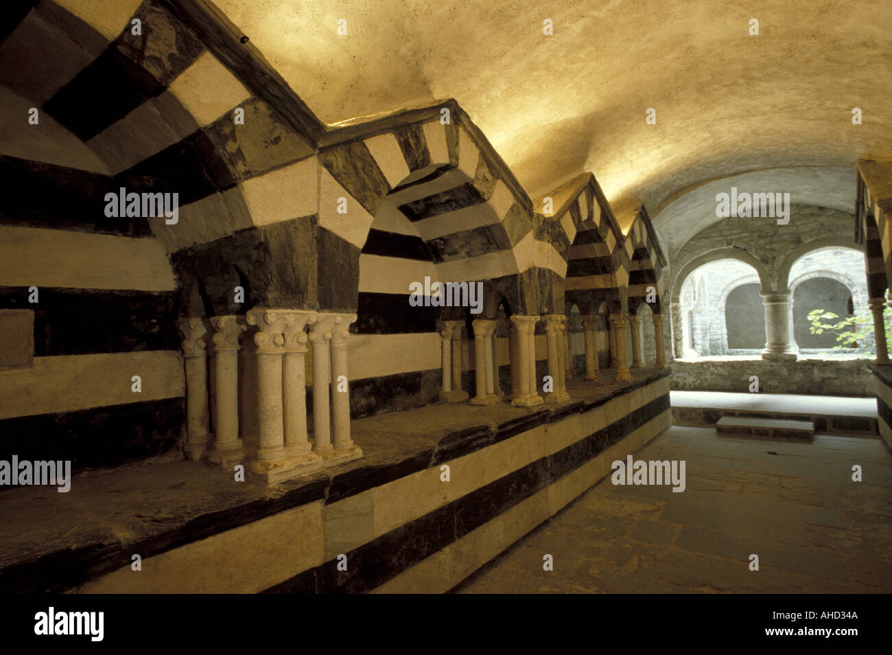 Tomb Doria family S Fruttuoso abbey Camogli Liguria Italy Stock Photo ...