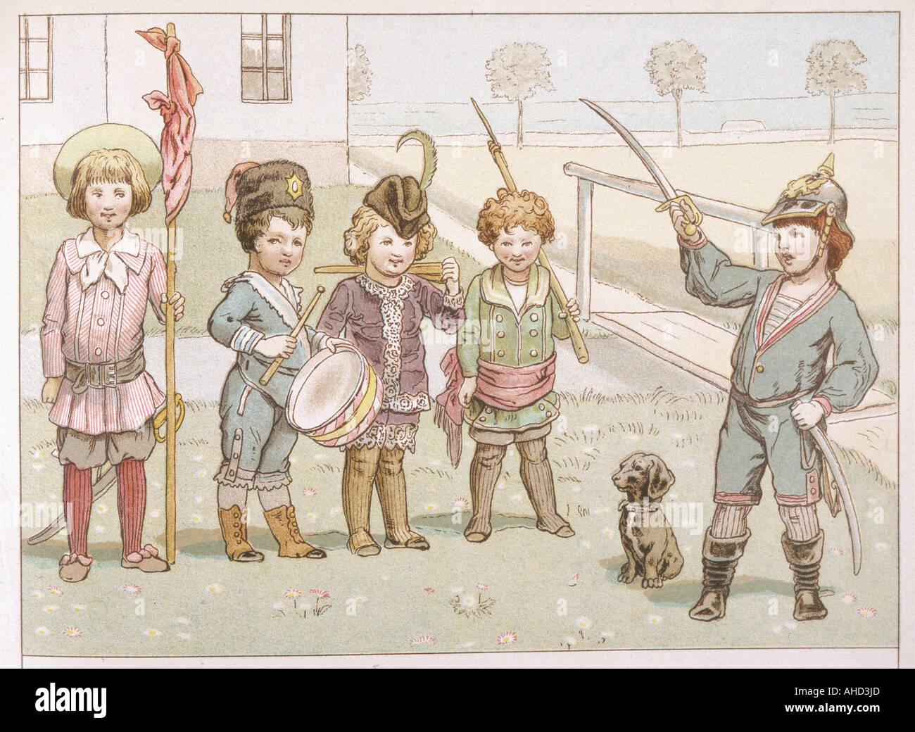 Children playing soldiers hi-res stock photography and images - Alamy