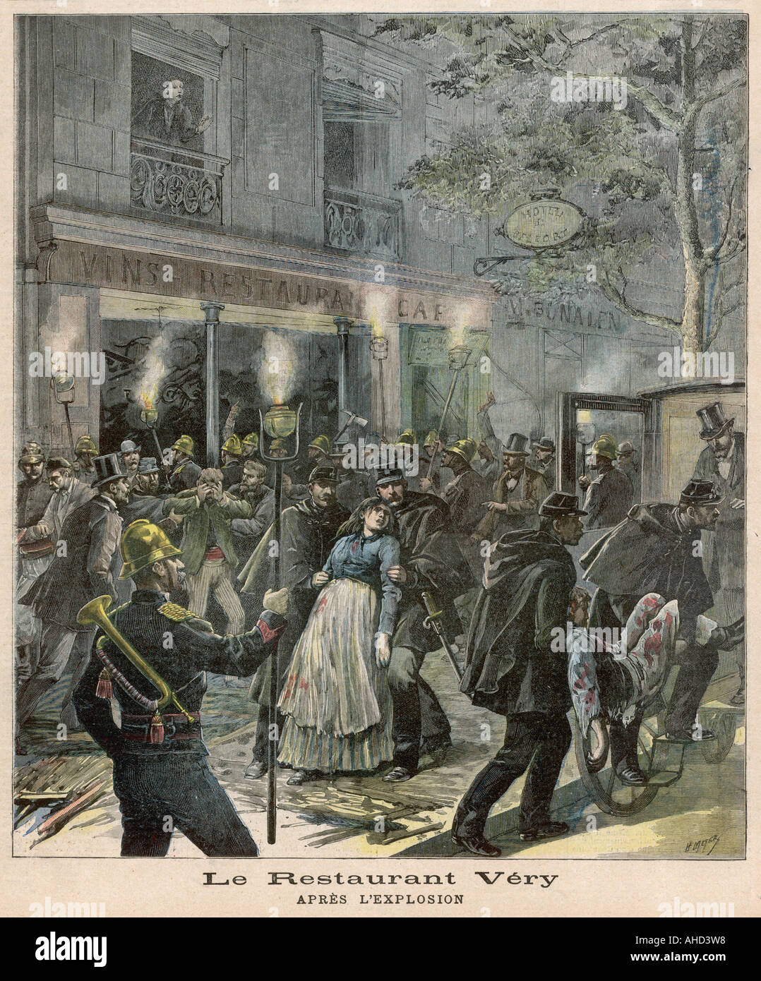 Scene After Explosion Stock Photo - Alamy