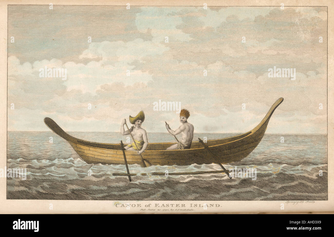 Easter Island Canoe Stock Photo - Alamy