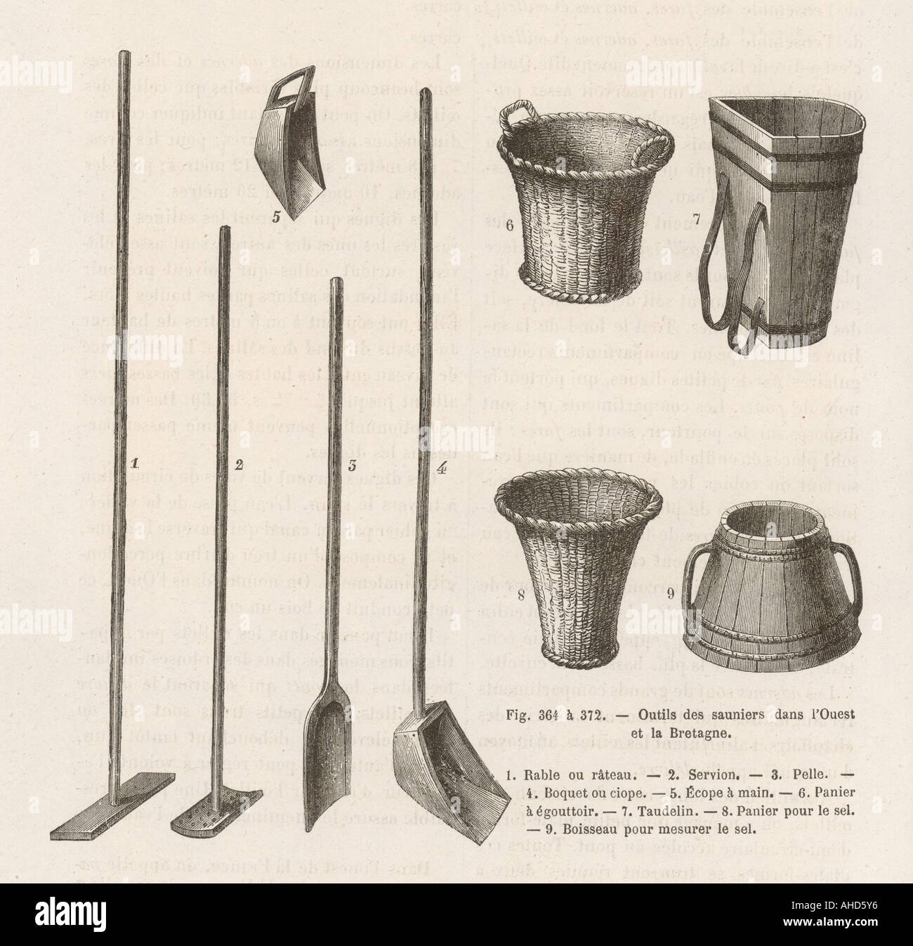 Salt Tools C1871 Stock Photo - Alamy