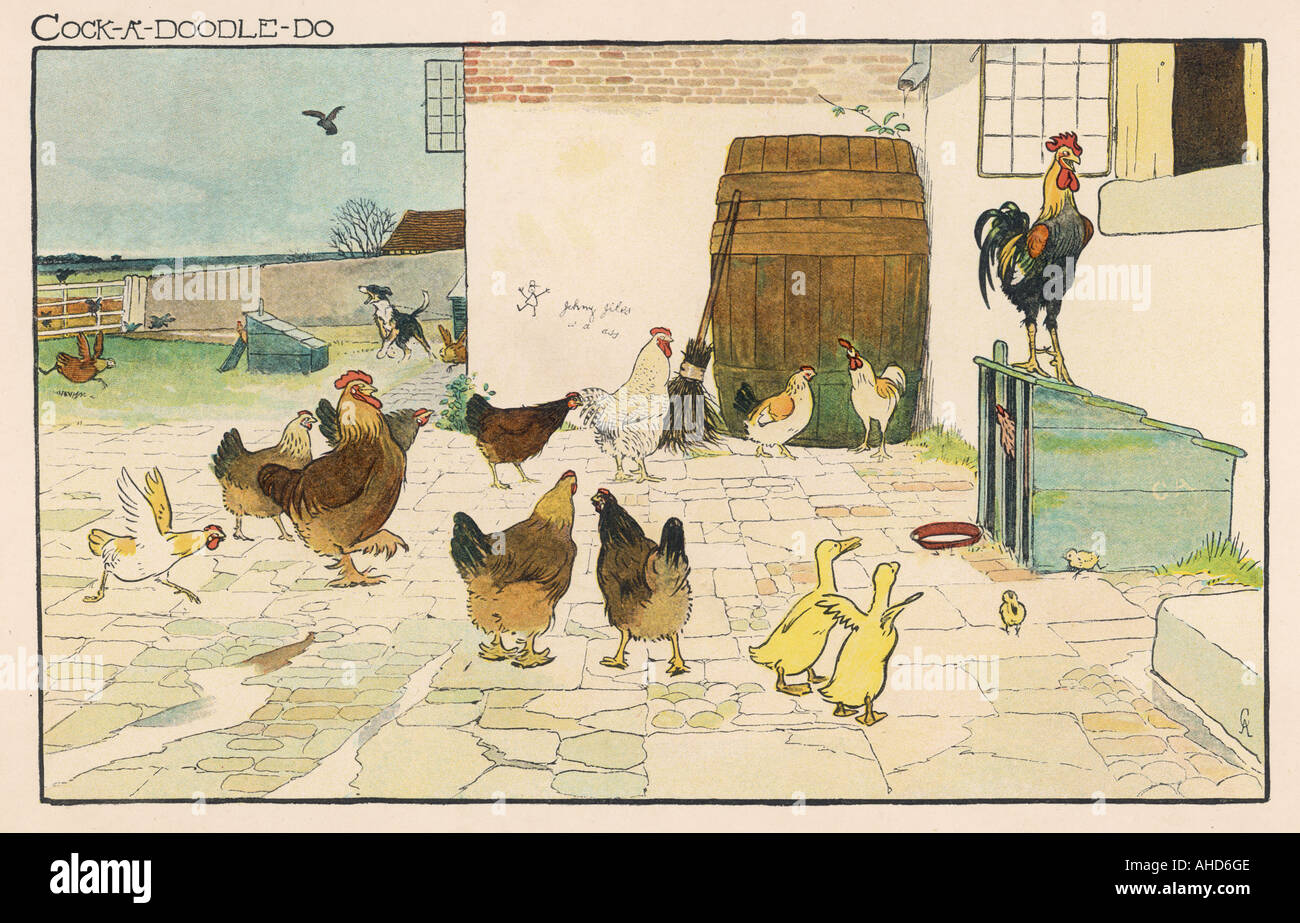 Cock A Doodle Doo Stock Photo - Alamy