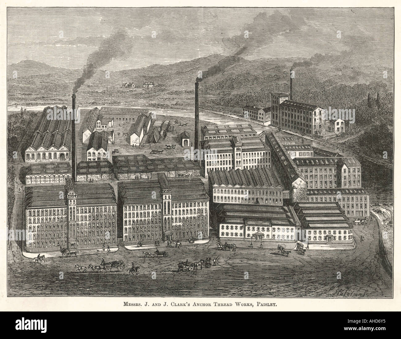 Factory At Paisley Stock Photo - Alamy