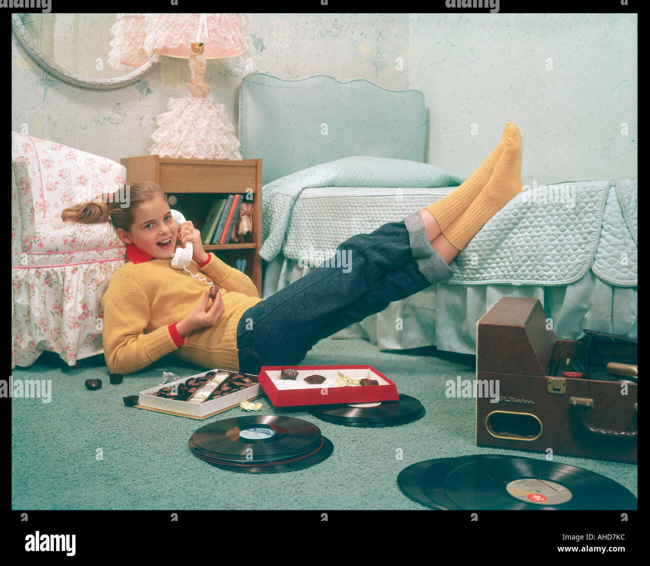 Precocious Teenage Girl Stock Photo - Alamy