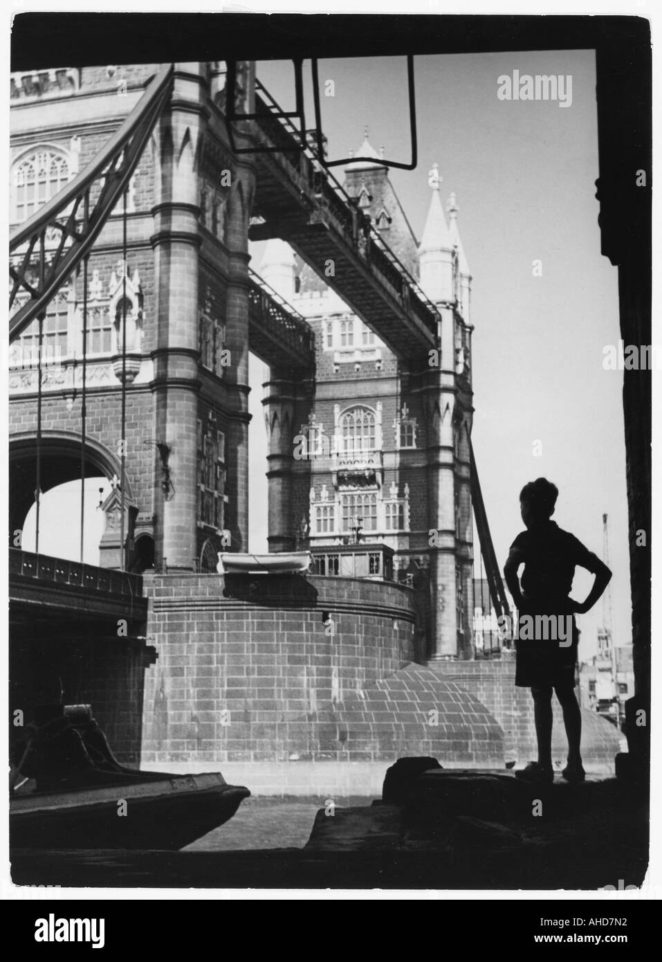 Boy Tower Bridge Stock Photo - Alamy