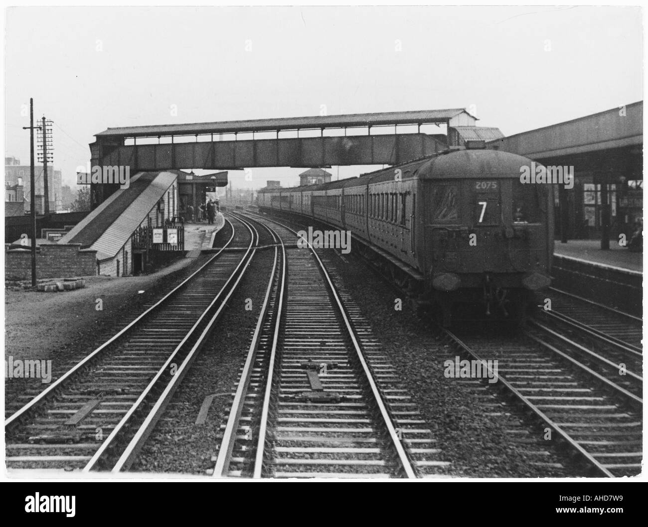 1940s train station Black and White Stock Photos & Images - Alamy