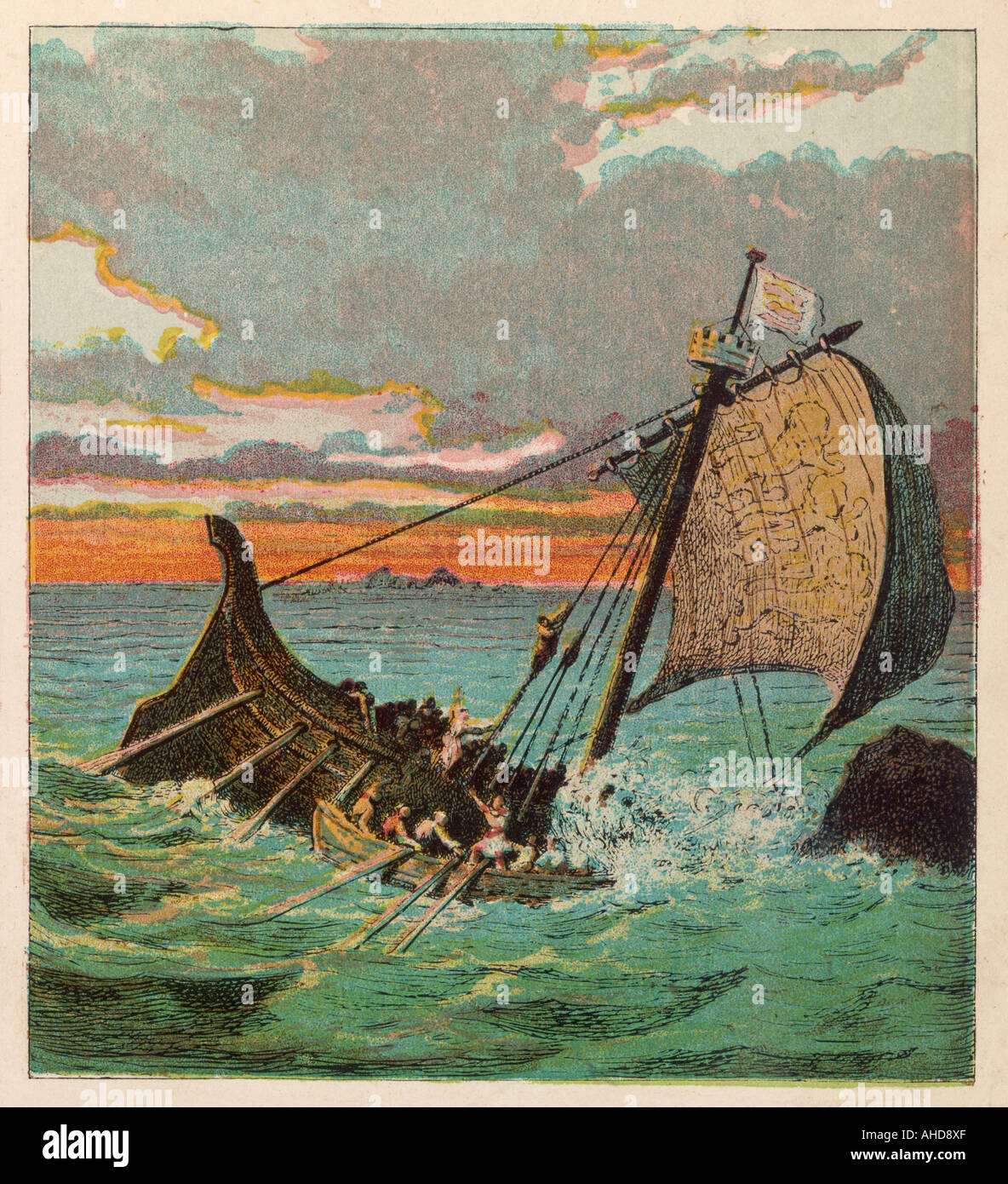 Wreck Of The White Ship Stock Photo - Alamy