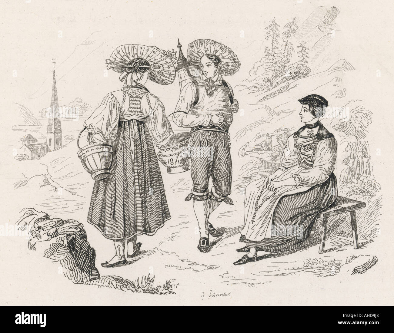 Traditional Swiss Dress Stock Photo - Alamy