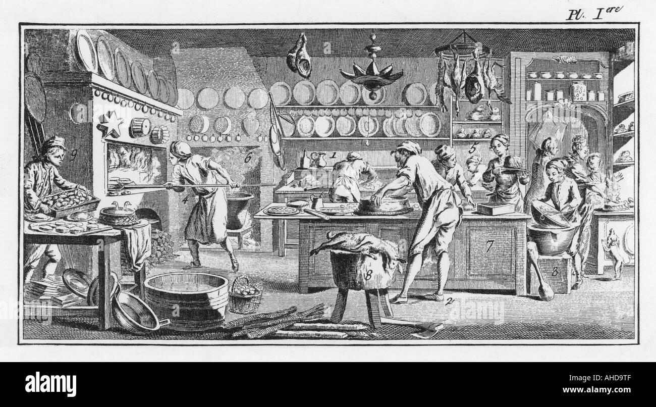 Cooking kitchen 18th hi-res stock photography and images - Alamy