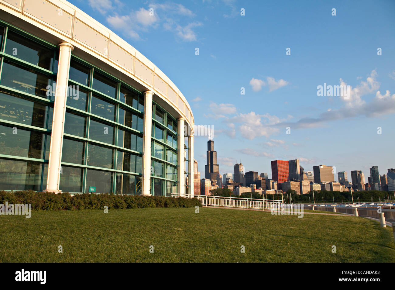 ILLINOIS Chicago Shedd Aquarium Oceanarium along lakefront part of ...