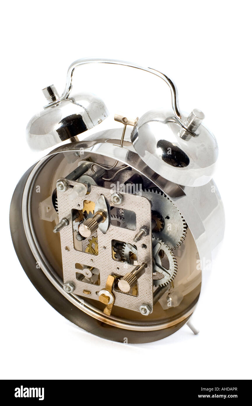 series object on white in side clock Stock Photo - Alamy