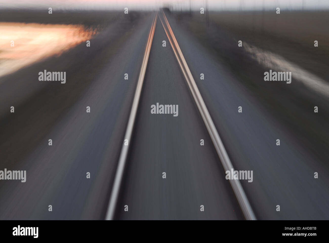 Track, high speed, velocity, railway, railroad Stock Photo - Alamy