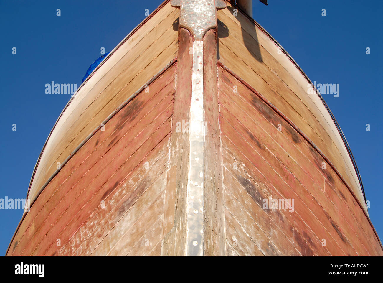 Ship in repair prow Stock Photo - Alamy
