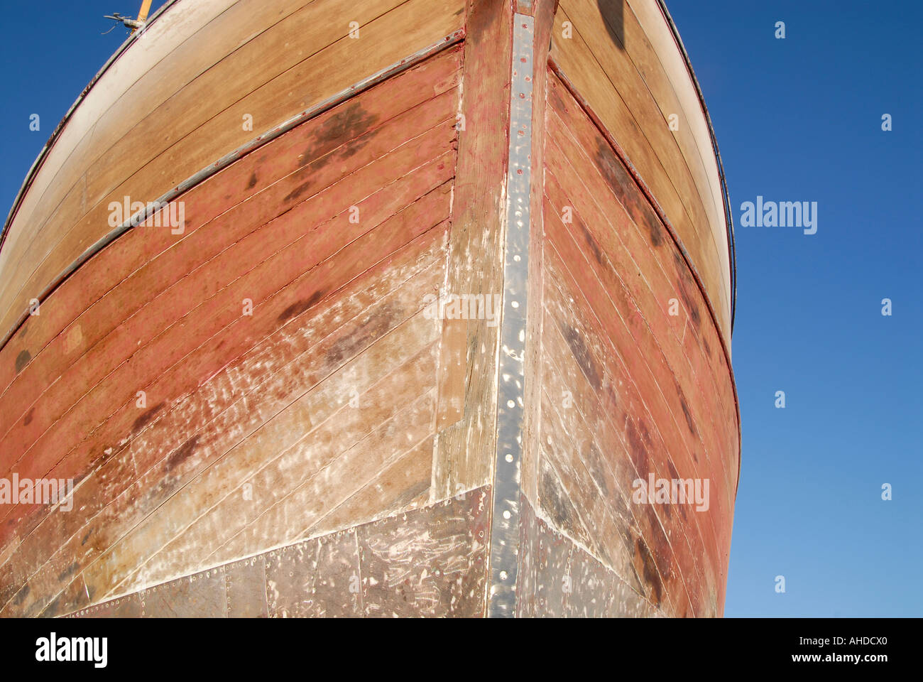 Ship in repair prow Stock Photo - Alamy