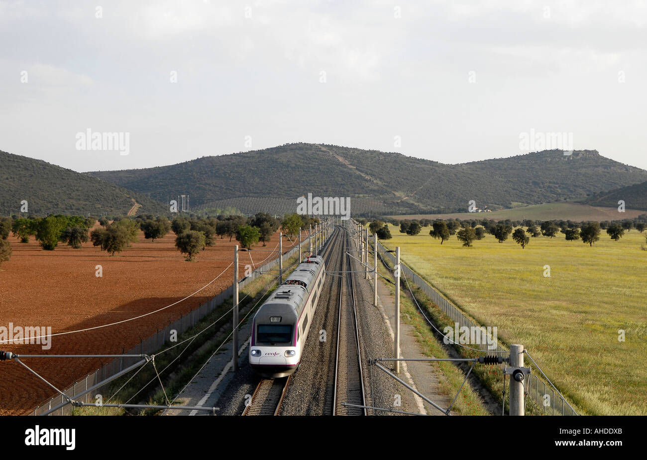 Ave. Spanish high speed train. Spain, renfe Stock Photo - Alamy