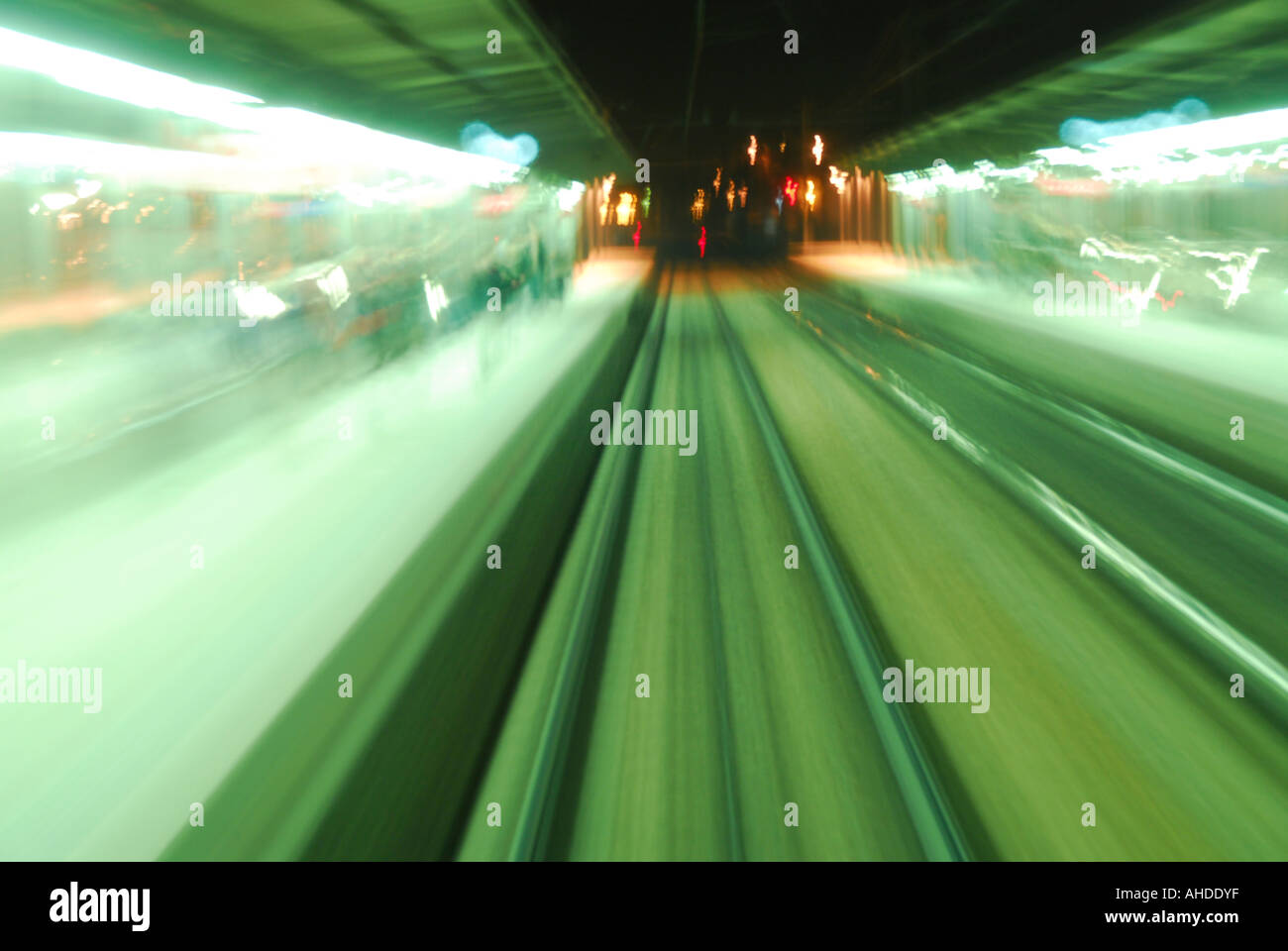 Tunnel. Railway, railroad, high speed, velocity Stock Photo - Alamy