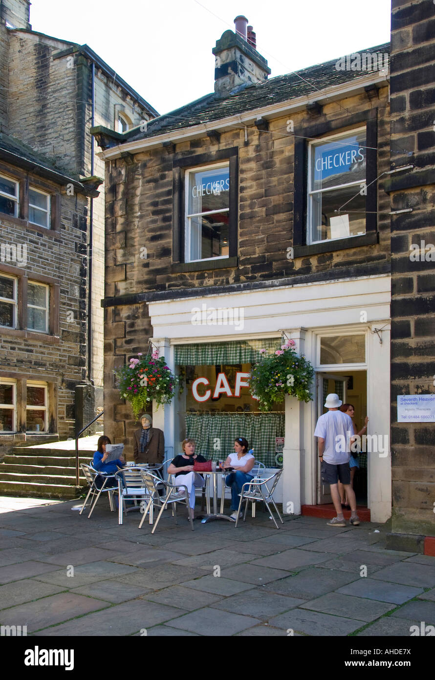Sid's Cafe from the TV series 'Last of the Summer Wine'. Holmfirth ...