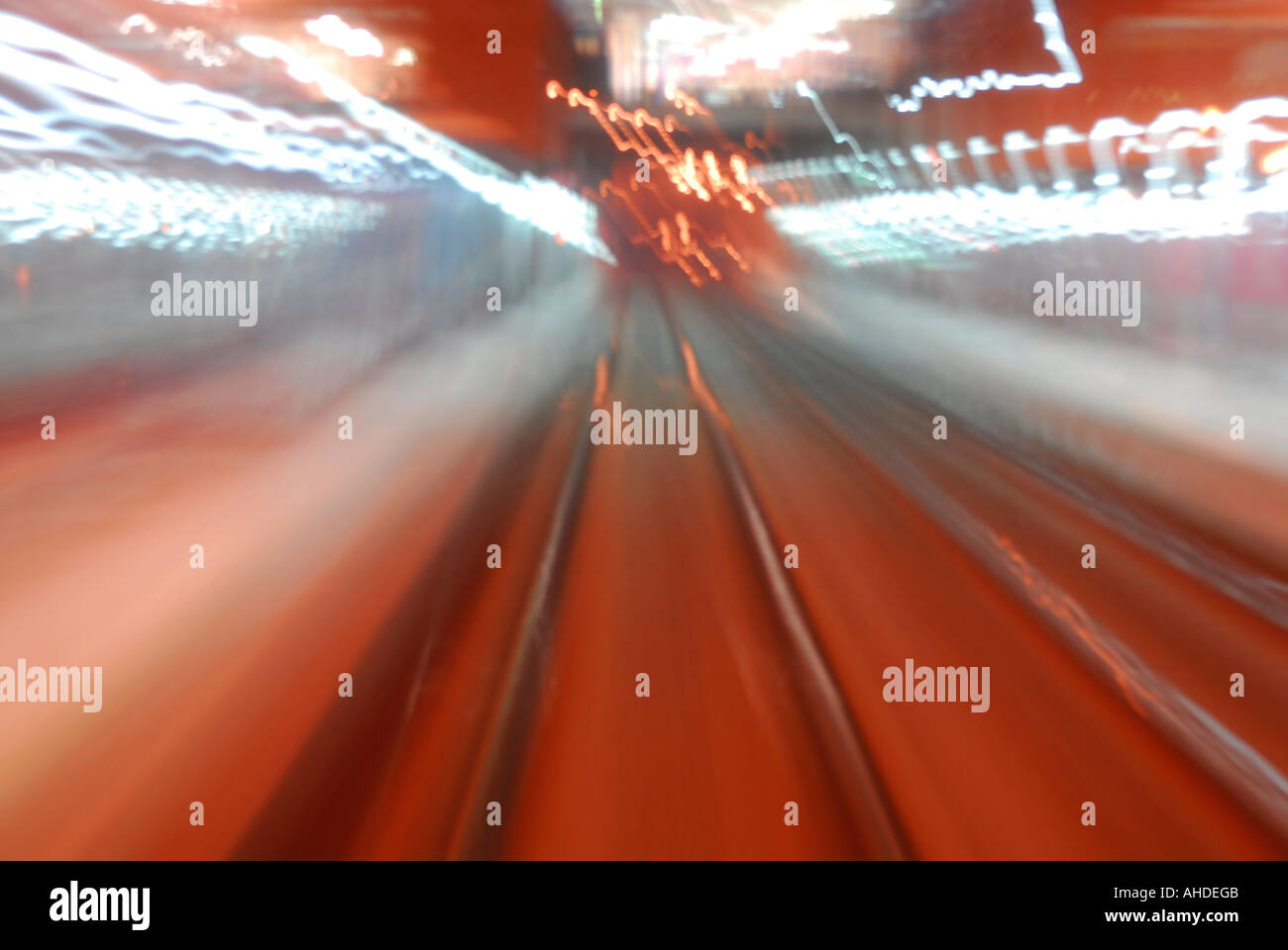 Station. Railway, railroad, high speed, velocity Stock Photo - Alamy