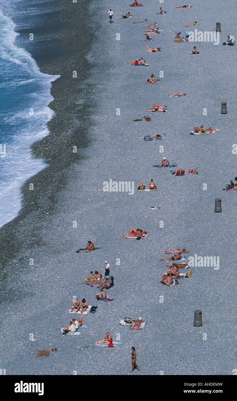 People on the beach Nice, France Stock Photo - Alamy