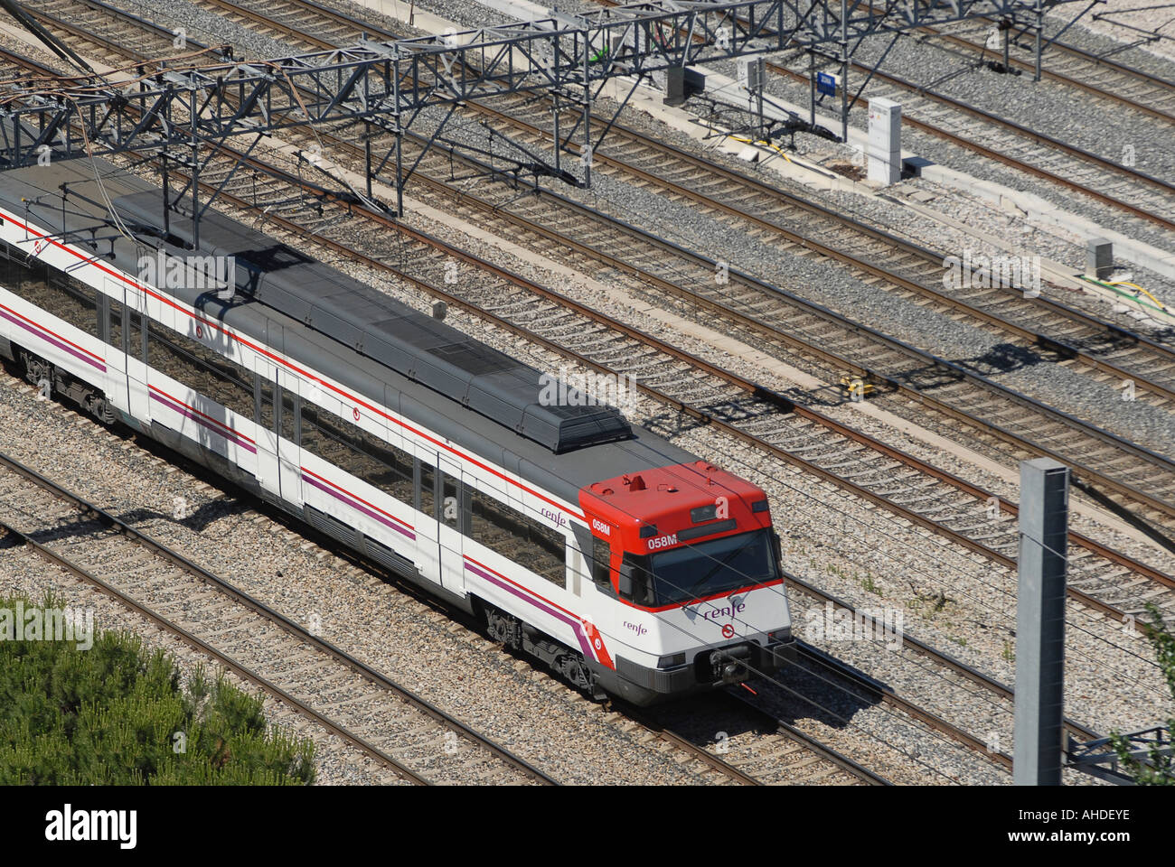 Suburban railway. Renfe, Madrid, Spain Stock Photo - Alamy