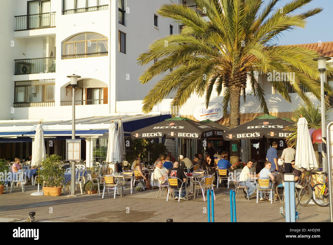 Gibraltar marina cafe hi-res stock photography and images - Alamy