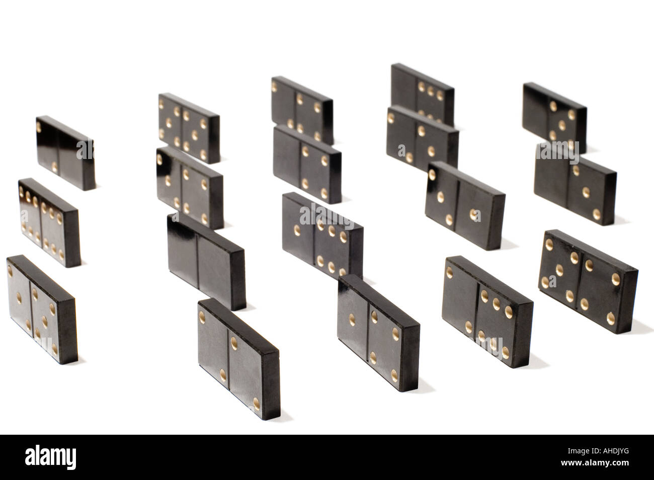 Domino series Cut Out Stock Images & Pictures - Alamy