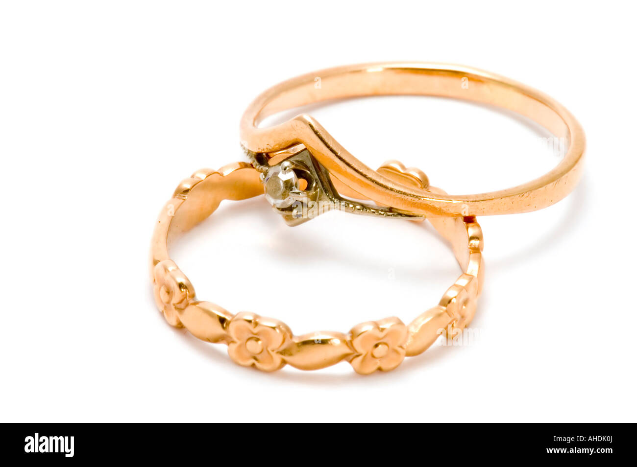 series object on white golden jewel Stock Photo - Alamy