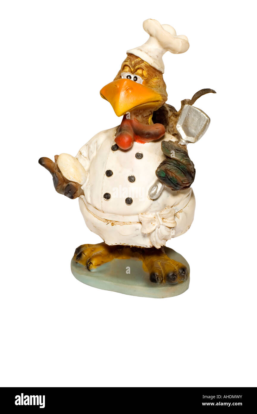 series object on white isolated toy head cook Stock Photo - Alamy