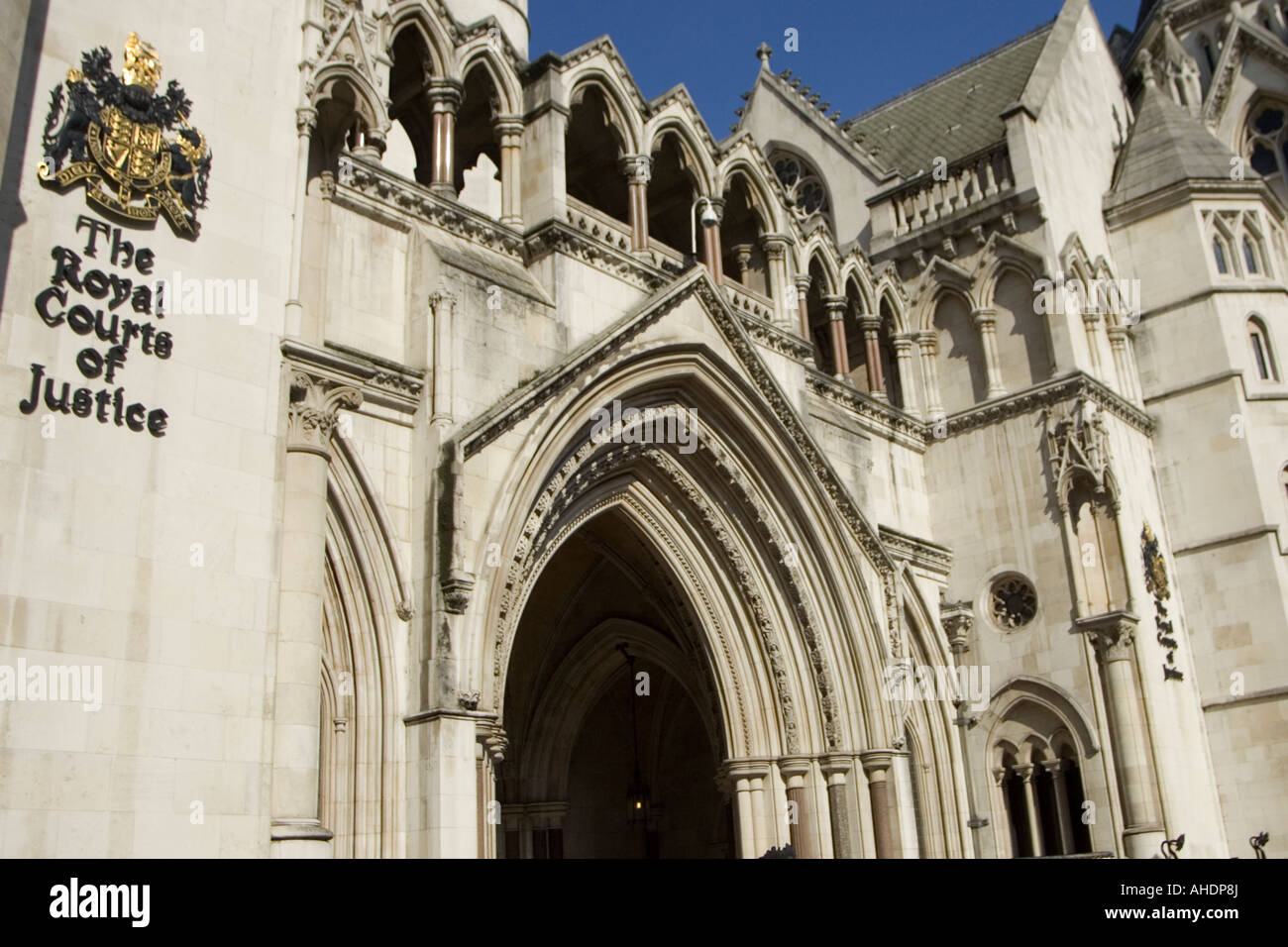 The Royal Courts of Justice The Strand London Stock Photo - Alamy