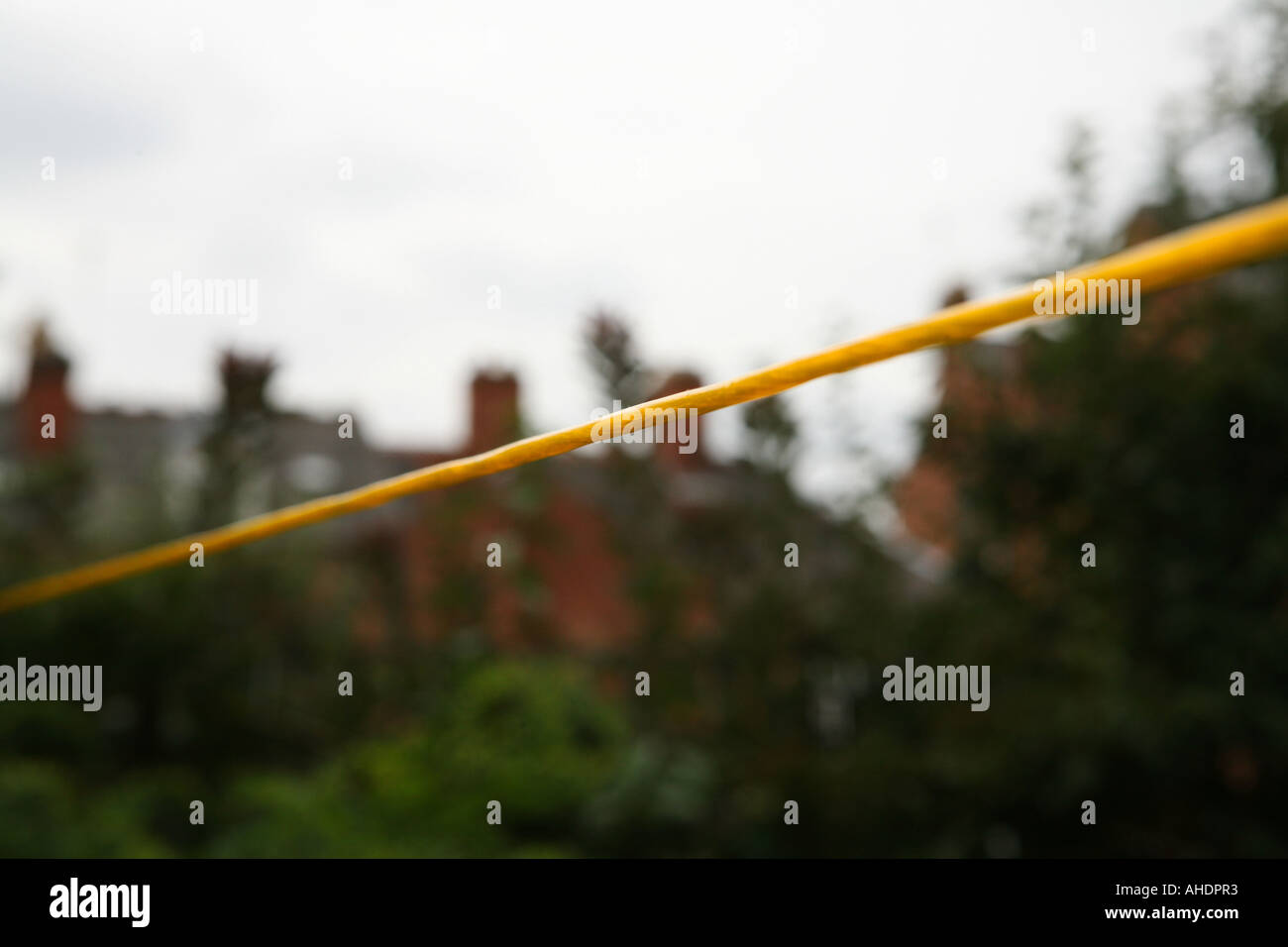 Washing Line in garden Stock Photo - Alamy