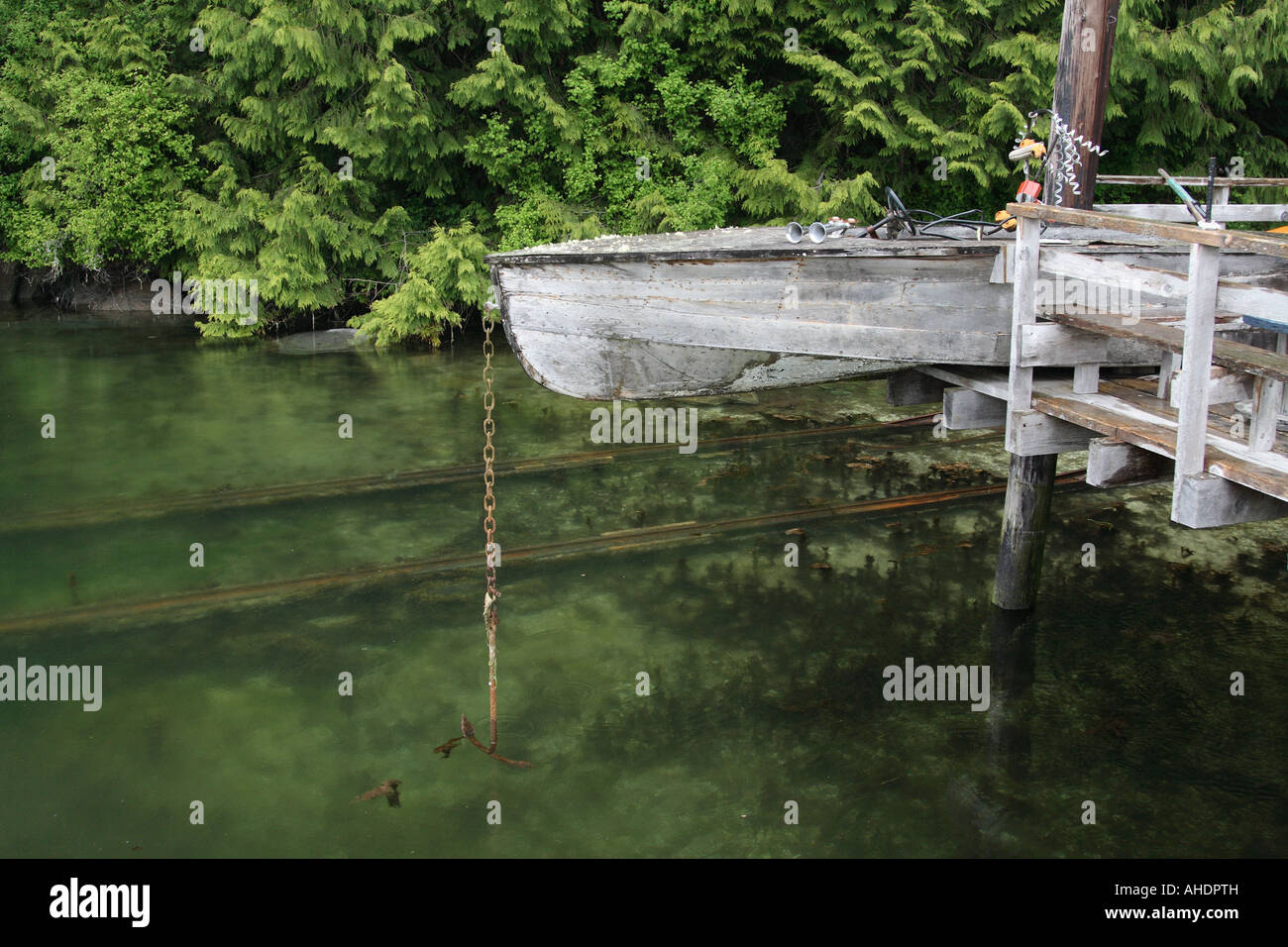 Boat out of water Stock Photo - Alamy