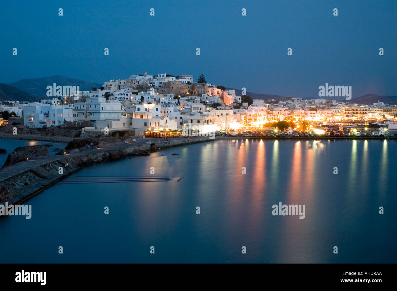 Naxos Town Naxos Cyclades Greek Islands Greece Stock Photo - Alamy