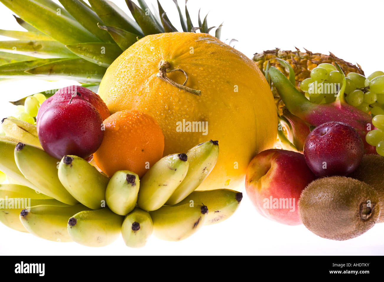 Isolated fruits on white background XLarge Stock Photo - Alamy