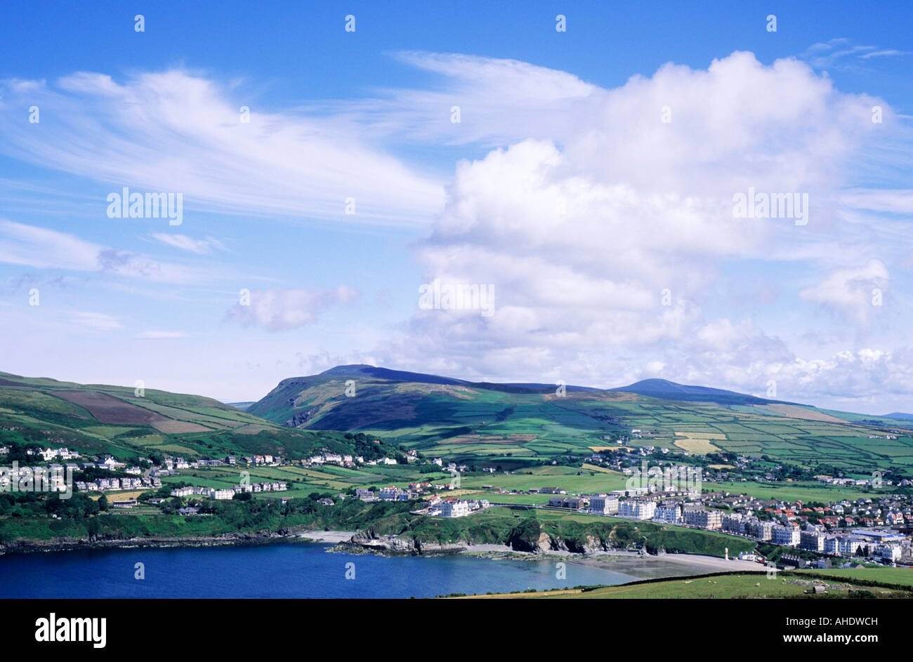 Port Erin Town Bay Isle of Man UK coastal scenery Manx coast coasts ...
