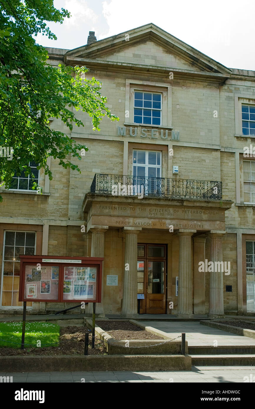 City Museum and Art Gallery Peterborough Cambridgeshire England Stock ...