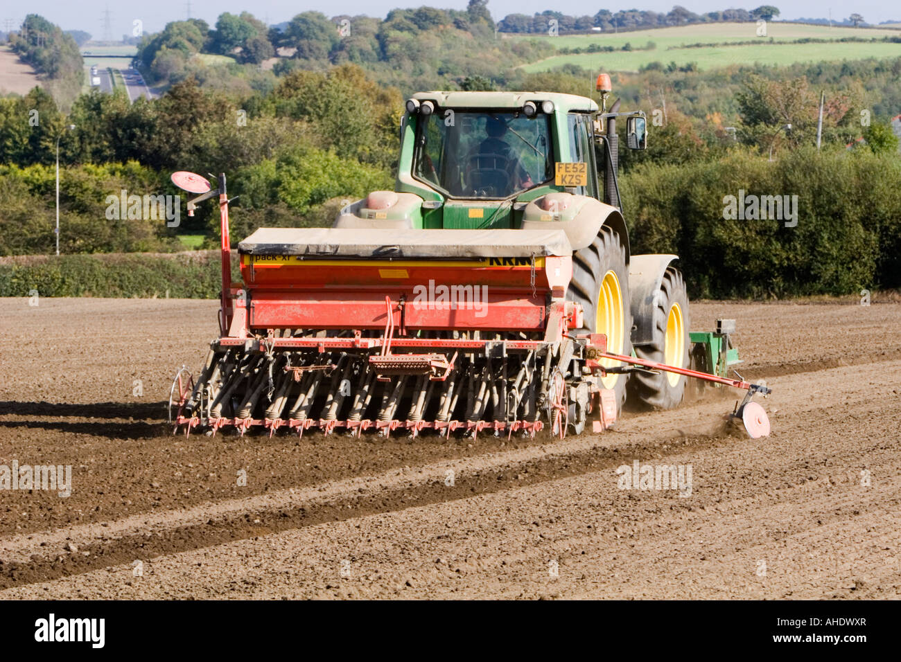 Seed drill tractor hi-res stock photography and images - Alamy
