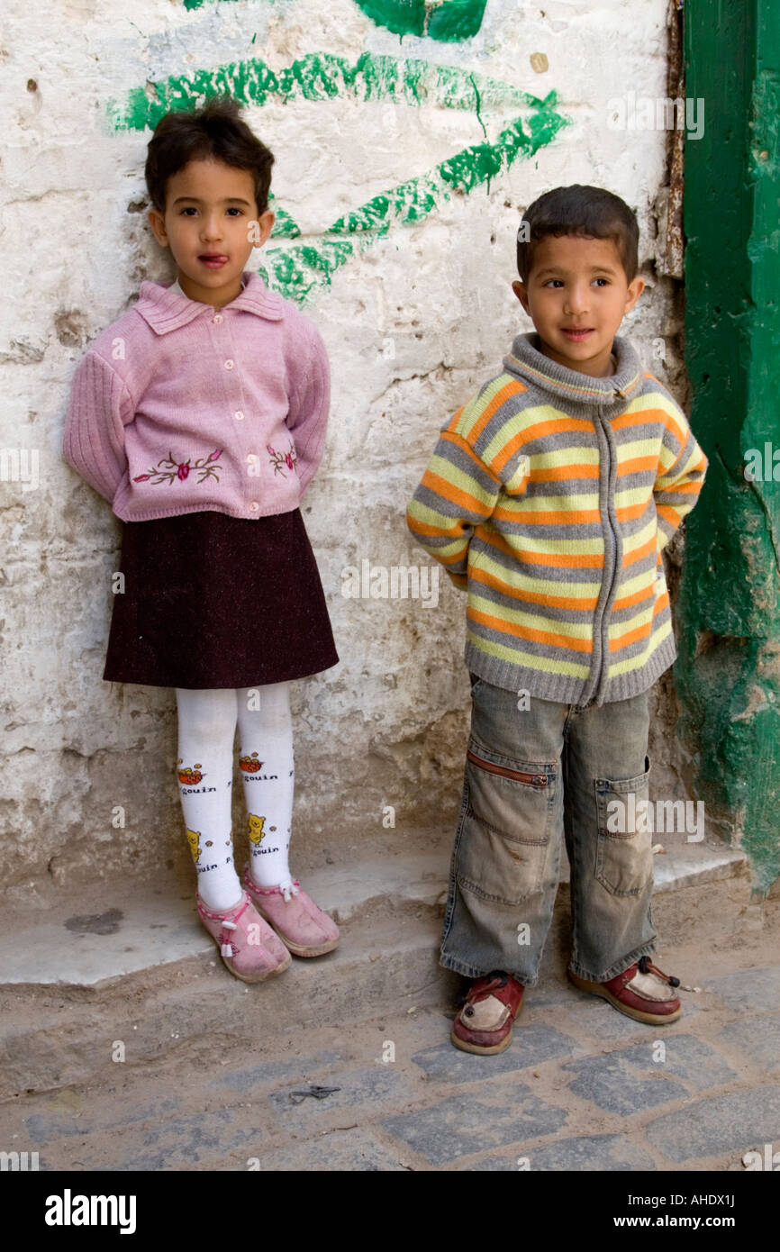 Tripoli, Libya. Libyan Children, Tripoli Medina (Old City), in Western ...