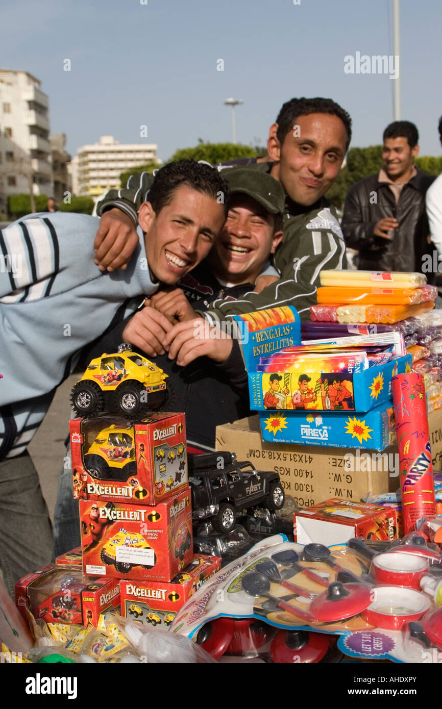 Tripoli, Libya. Young Libyan Men Selling Gifts in Holiday Market ...