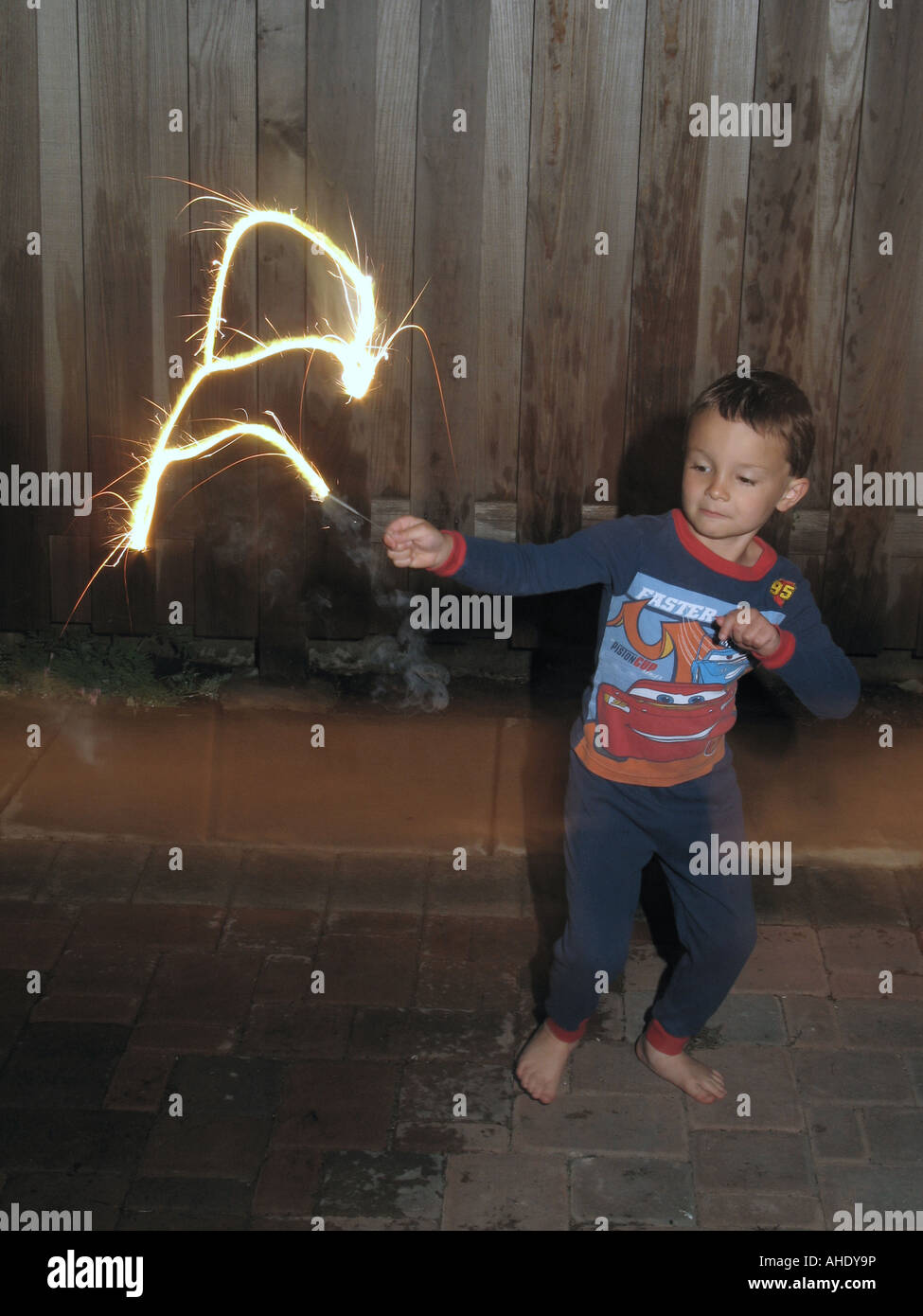 Boy fireworks hi-res stock photography and images - Alamy