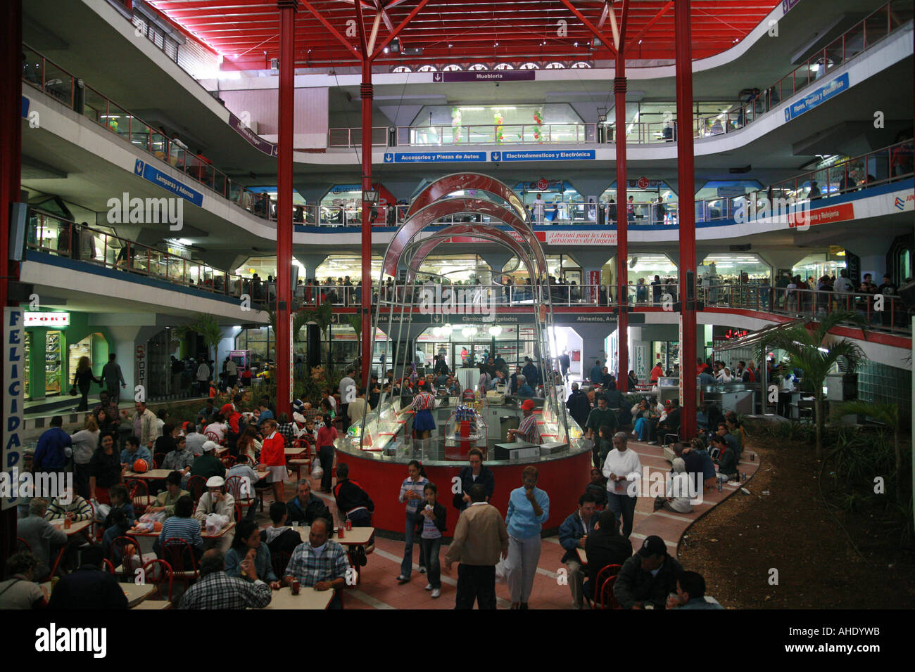 Cuba La Habana a modern supermarket where you have to pay with ...