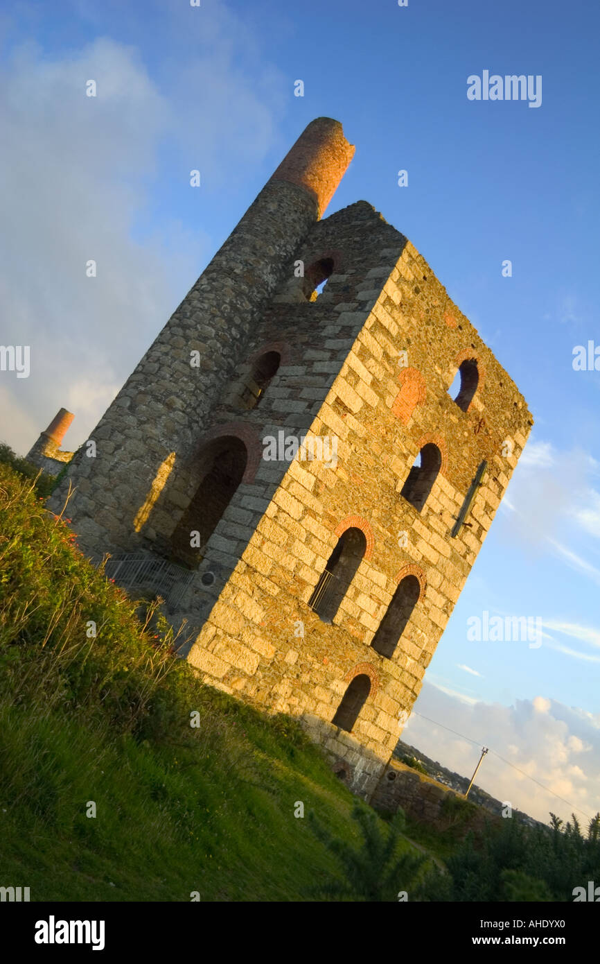 King's Shaft engine house, Great Flat Lode, Cornwall Stock Photo - Alamy