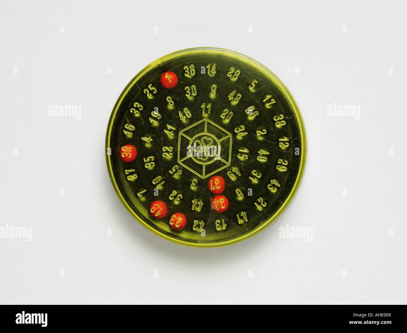 German Lottery - ancient toy for determining the right numbers approx ...