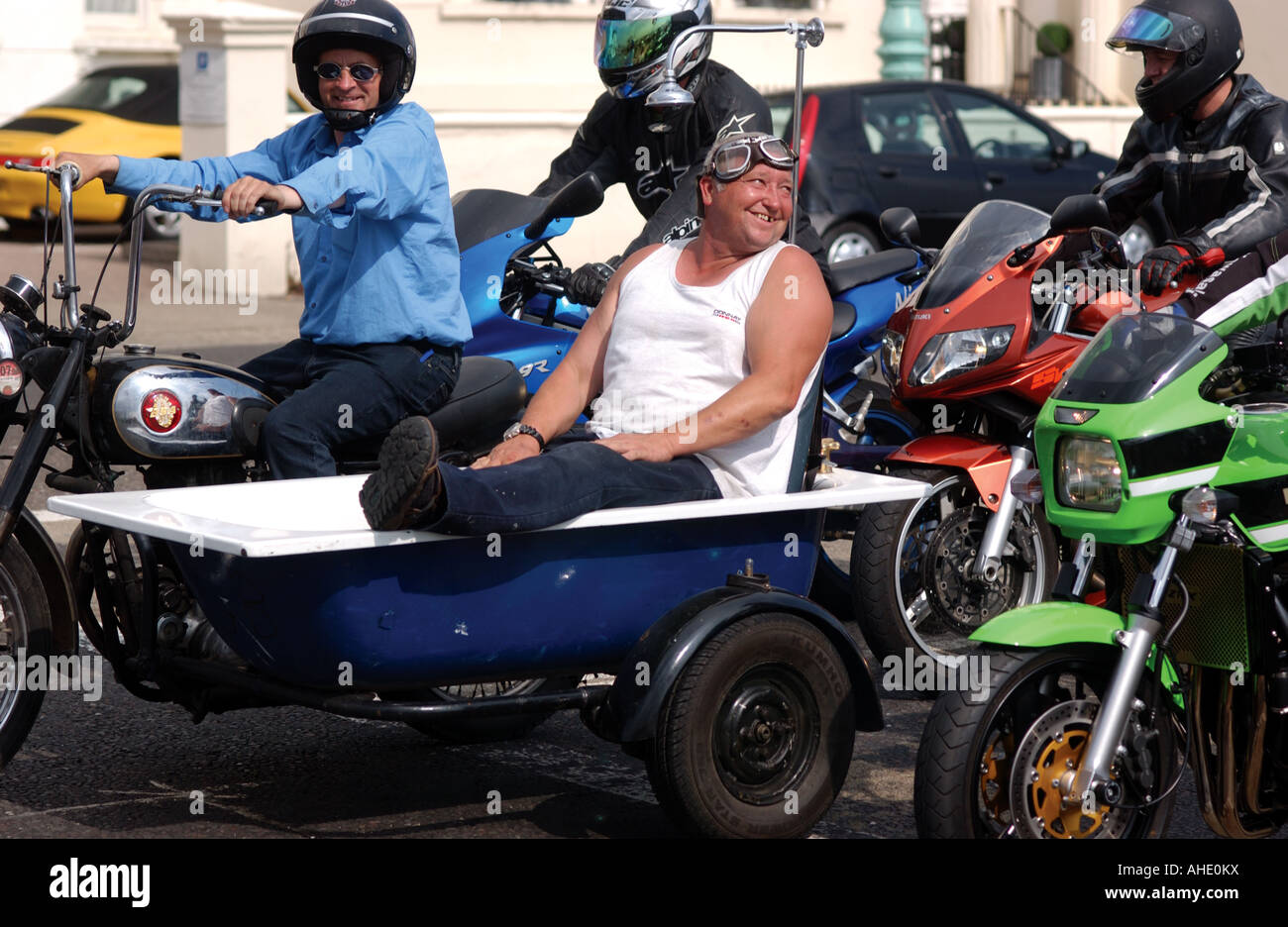 Motorcycle sidecar passenger hi-res stock photography and images - Alamy
