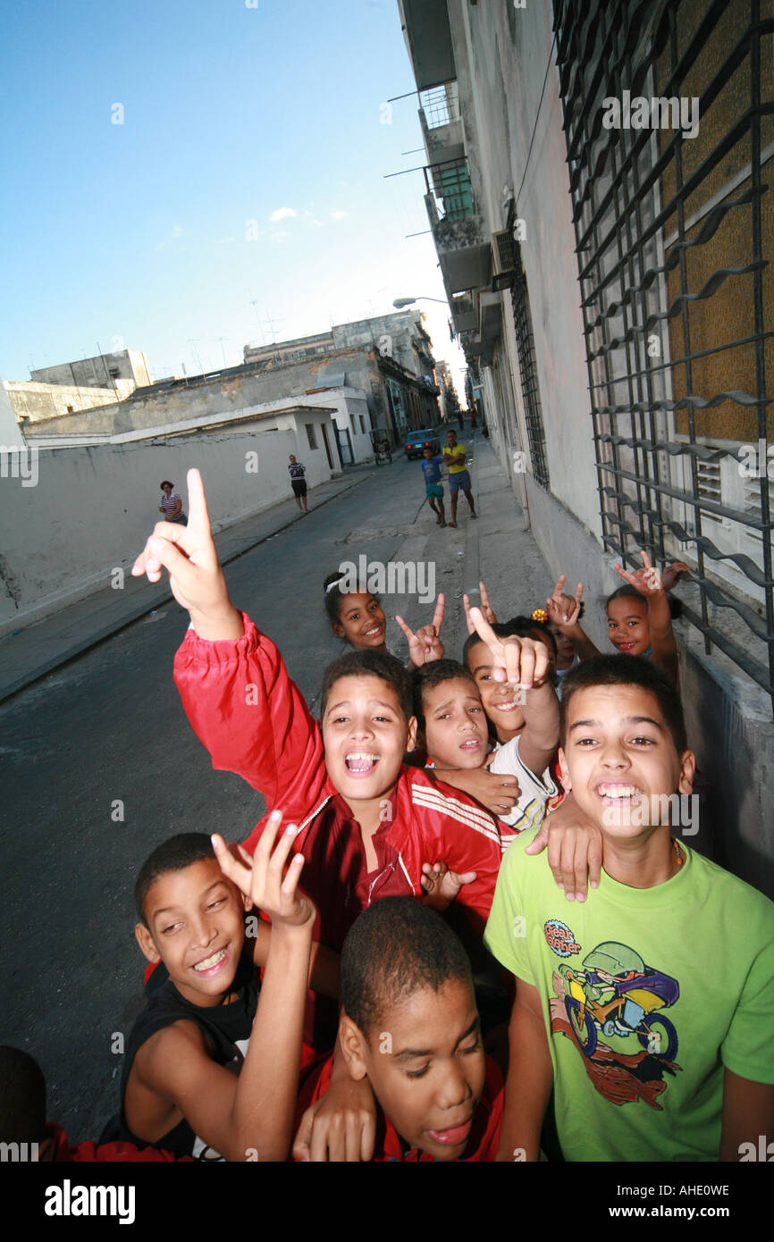 Kids in the street Stock Photo - Alamy