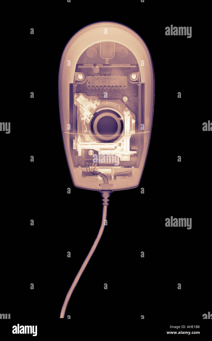 X RAY XRAY X-RAY PHOTOGRAPHIC IMAGE OF COMPUTER MOUSE Stock Photo - Alamy