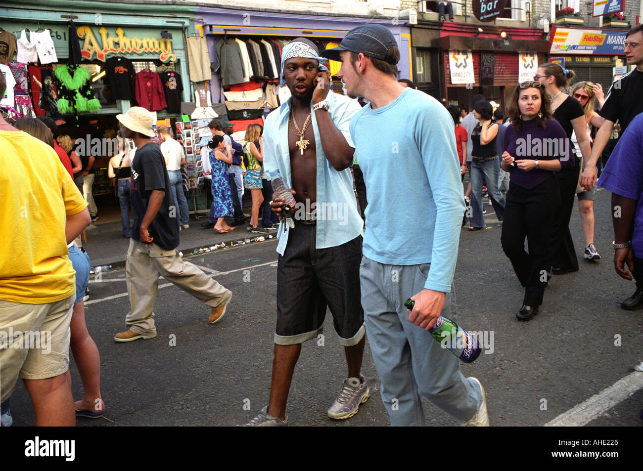 Multicultural street in West London Stock Photo - Alamy