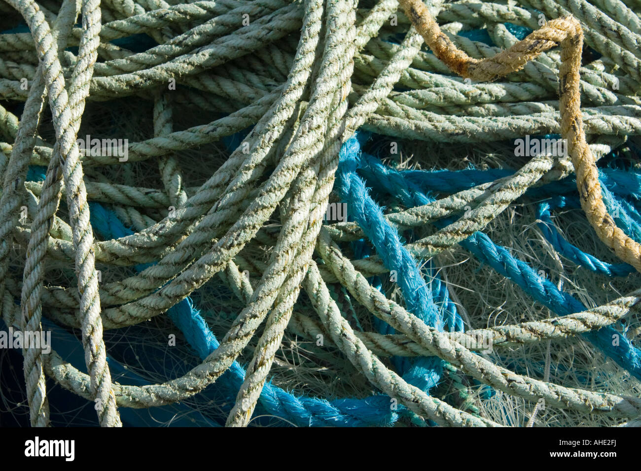 Coils of rope Stock Photo - Alamy