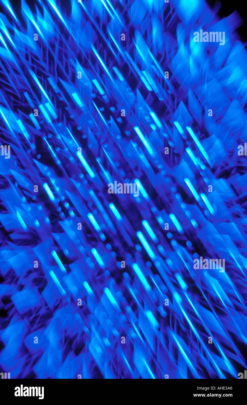 Blue abstract light pattern Stock Photo - Alamy
